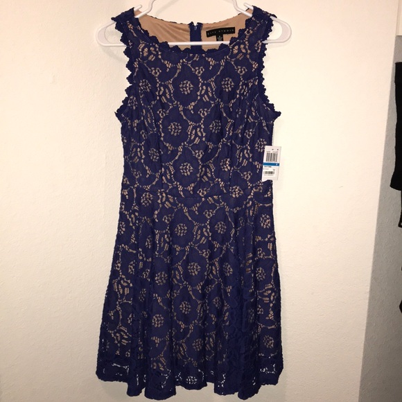 City Studio | Dresses | City Studio Macys Blue Lace Dress | Poshmark